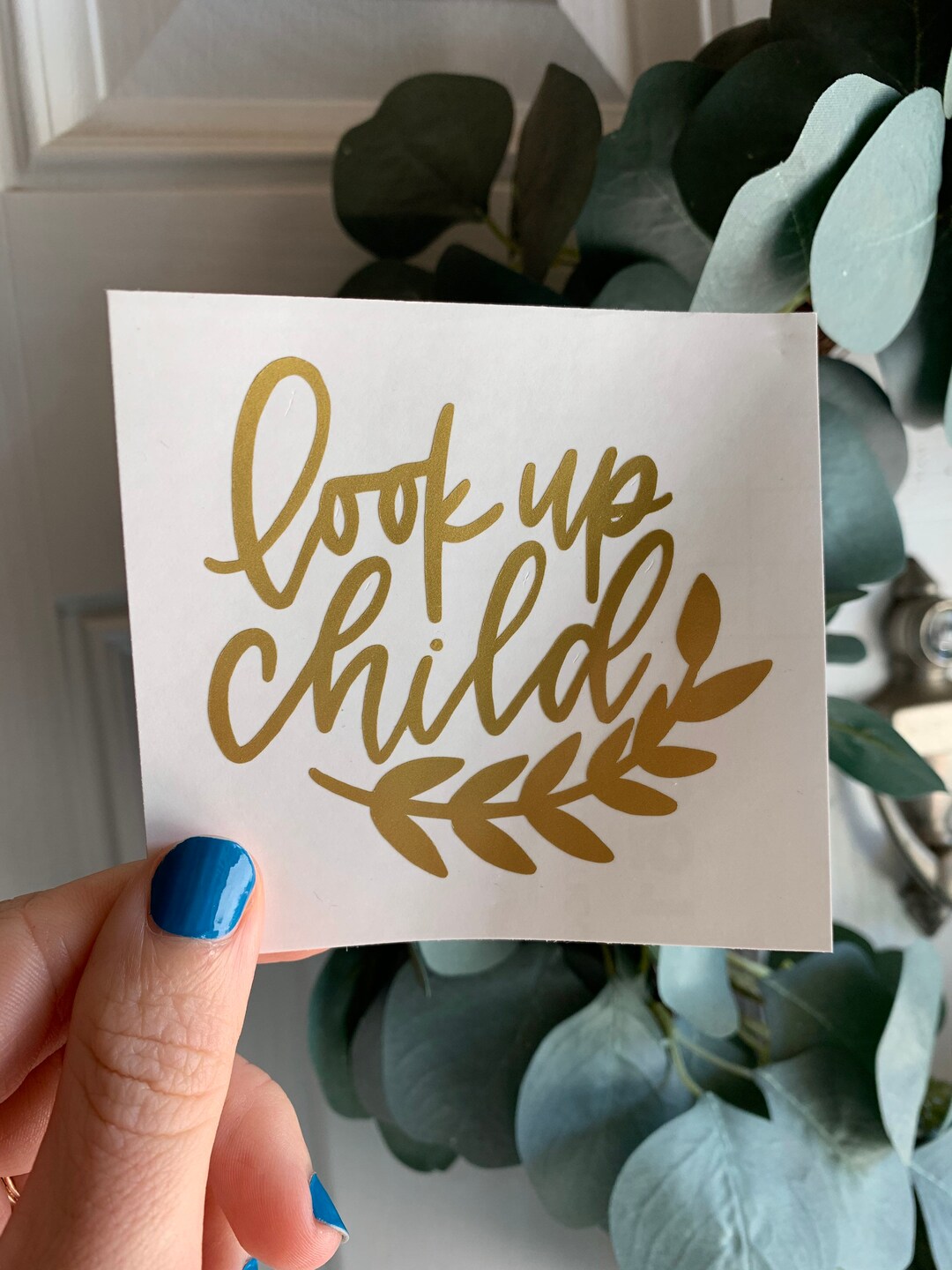 Look up Child - Durable Hand-lettered Vinyl Sticker Decal for Laptop ...