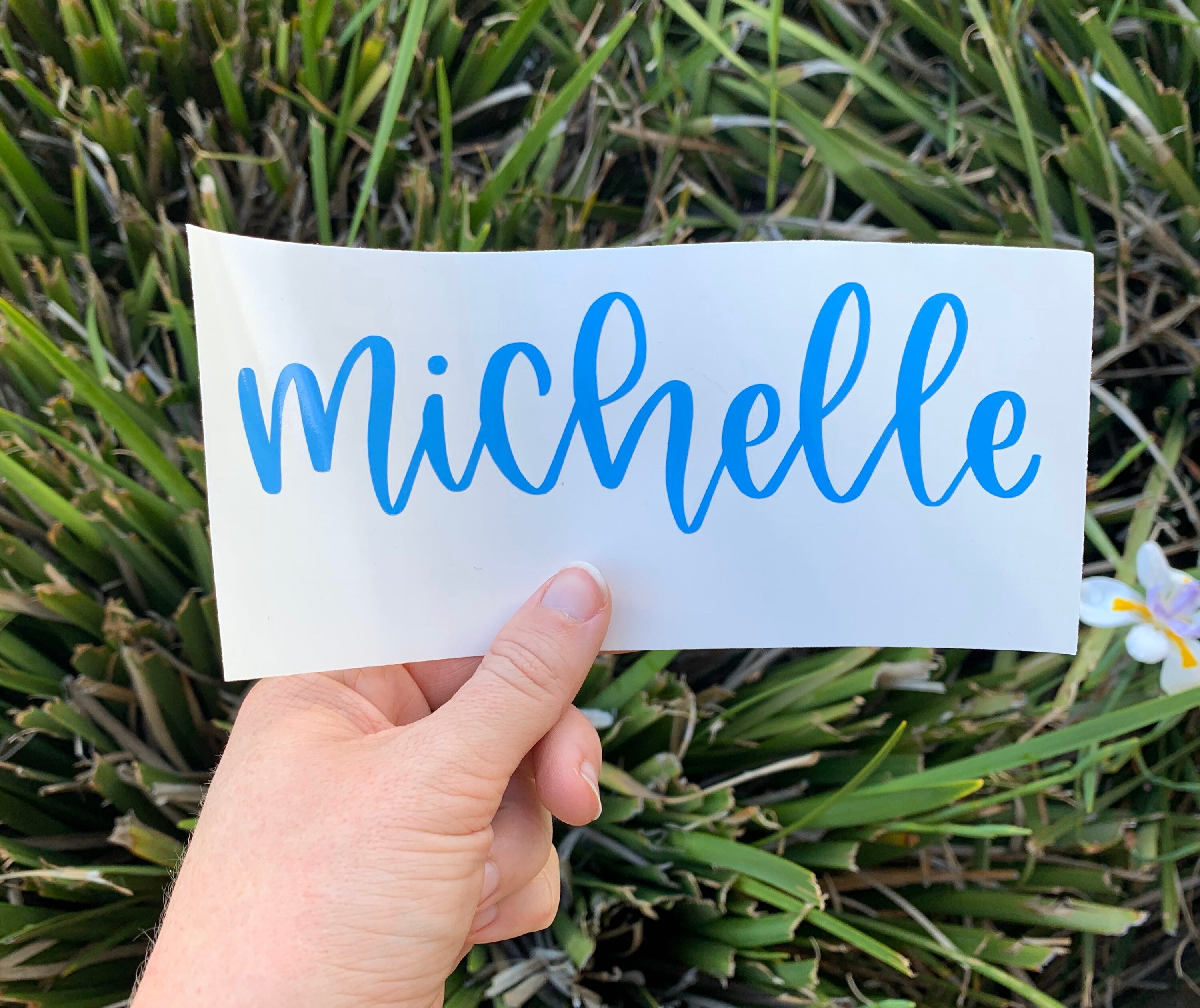 Vinyl Sticker With Customized Handwritten Name - Durable Personalized ...