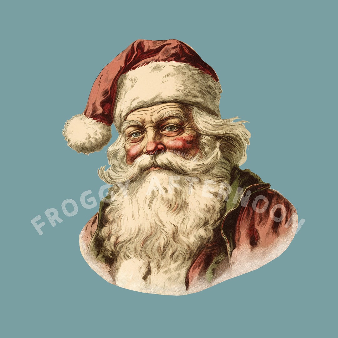 Transparent Christmas Santa Claus PNG / Retro Old-fashioned Saint ...