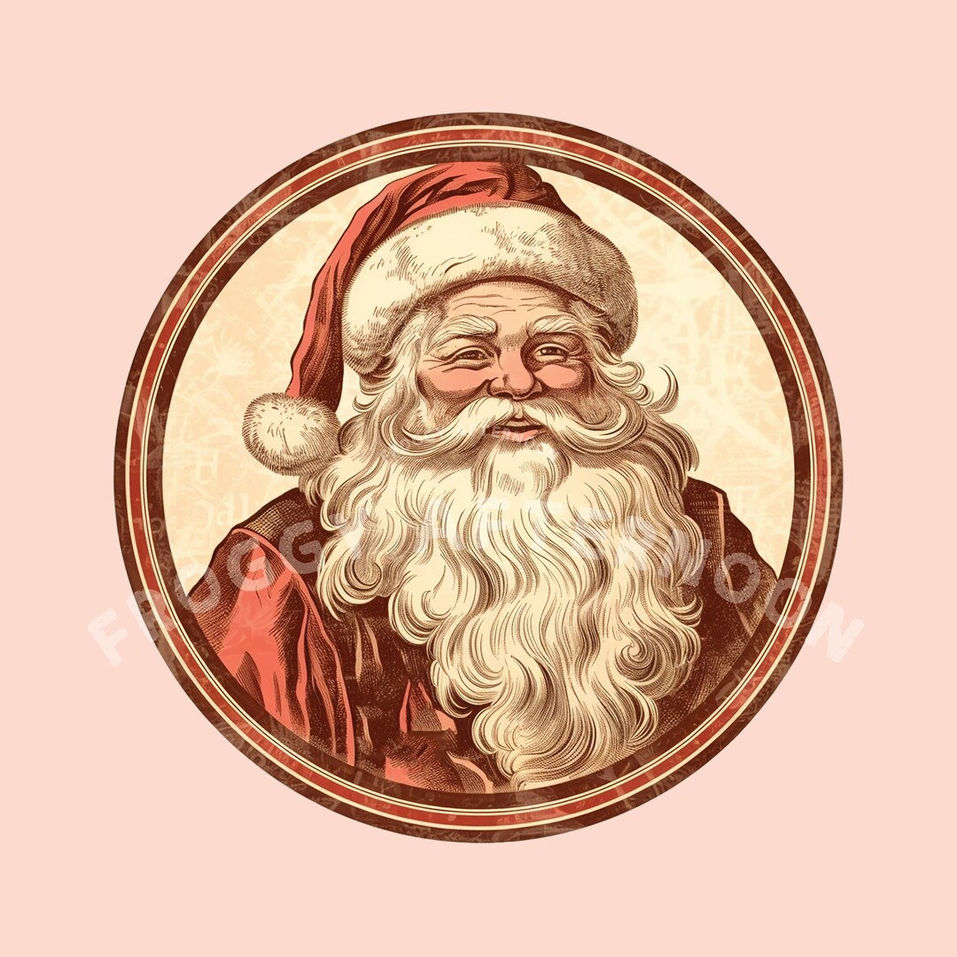 Transparent Christmas Santa Claus PNG / Retro Old-fashioned Saint ...
