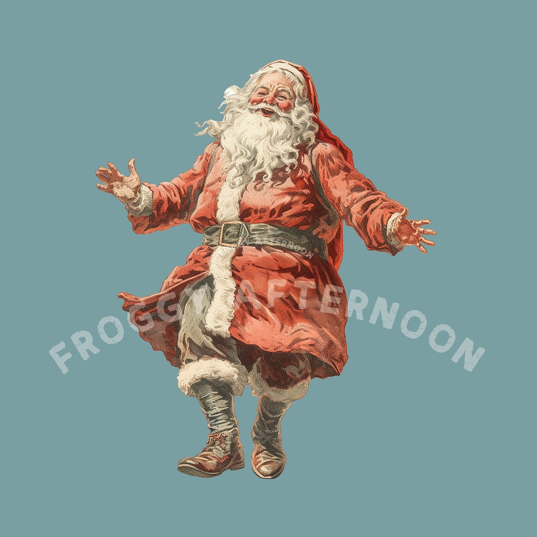 Transparent Christmas Santa Claus PNG / Retro Old-fashioned Saint ...