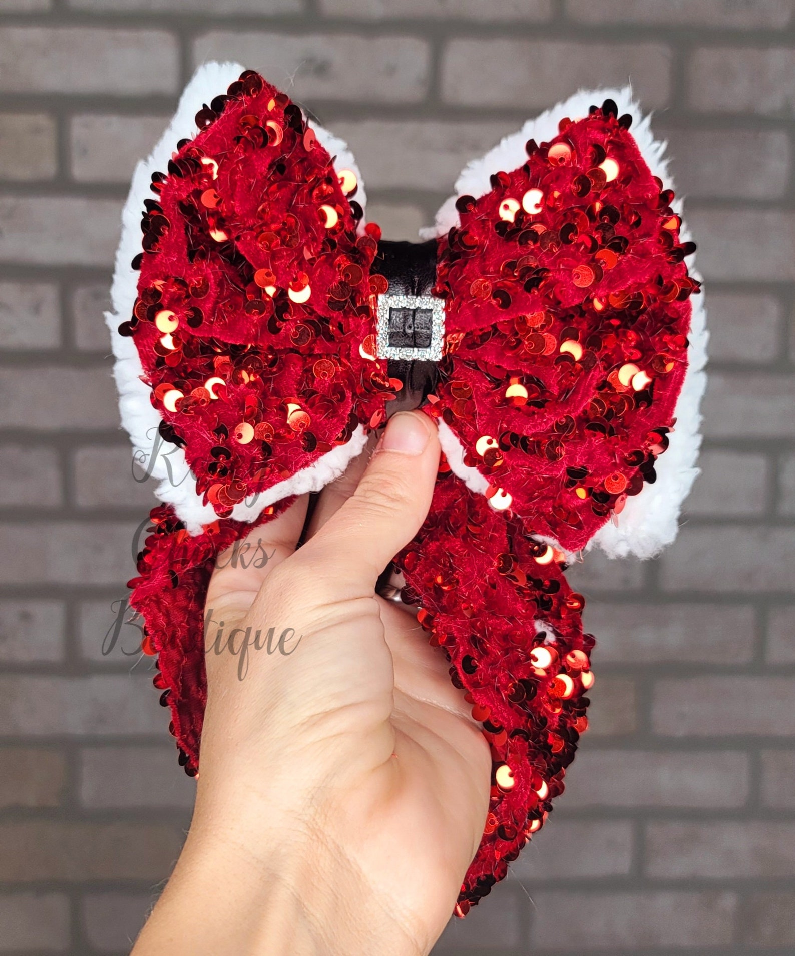 Santa Bling Headwrap Baby Toddler Christmas Holiday - Etsy