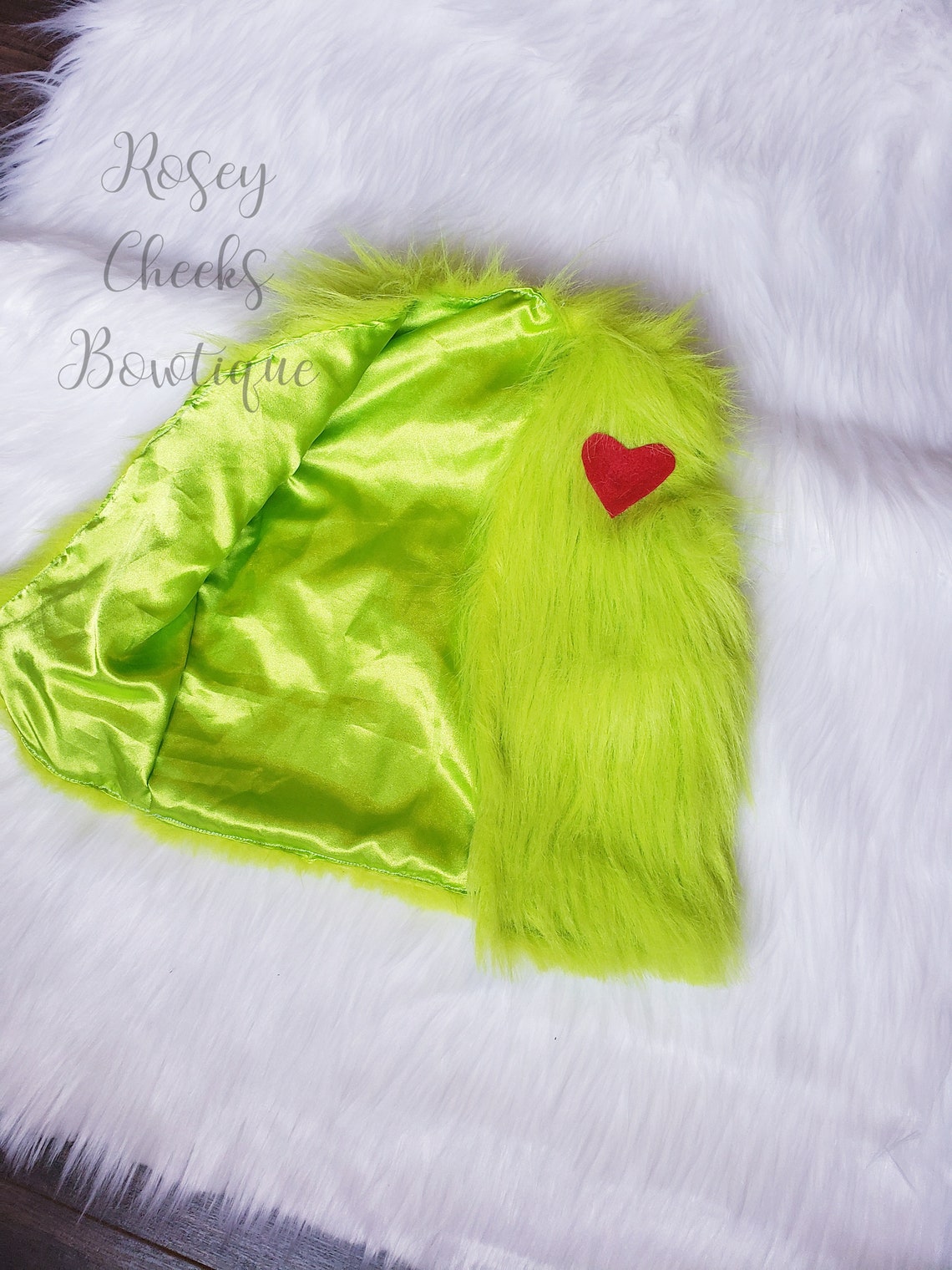 Grinch Fur Vest - Etsy