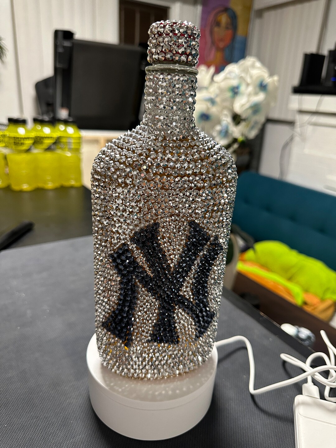 Custom Rhinestone Bling Bottle - Etsy