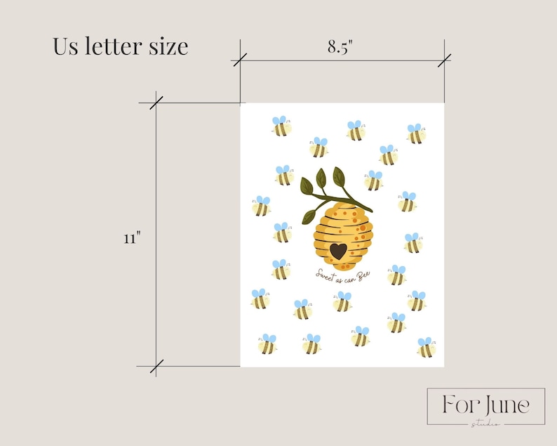 Fingerprint, US Letter, Sweet as Can Bee, Thumbprint, Handprint ...