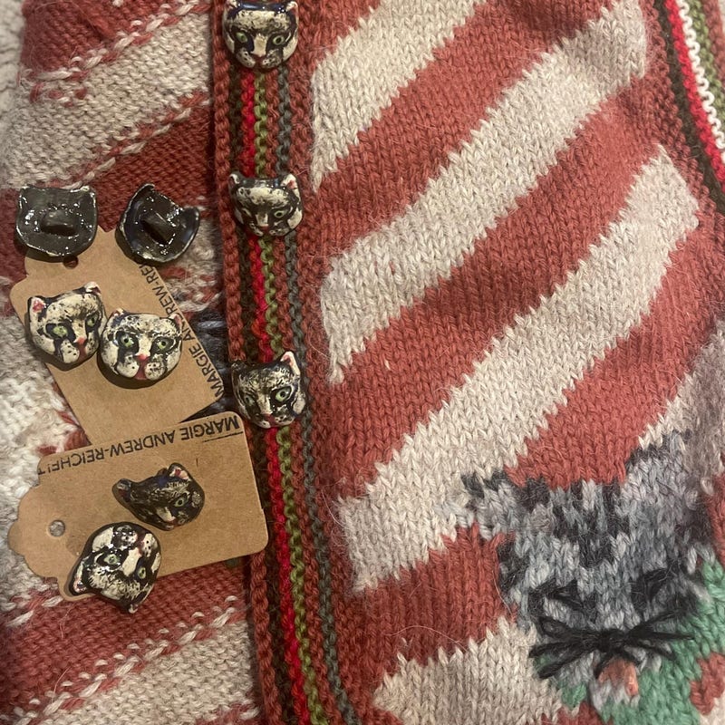 Cat Buttons - Etsy