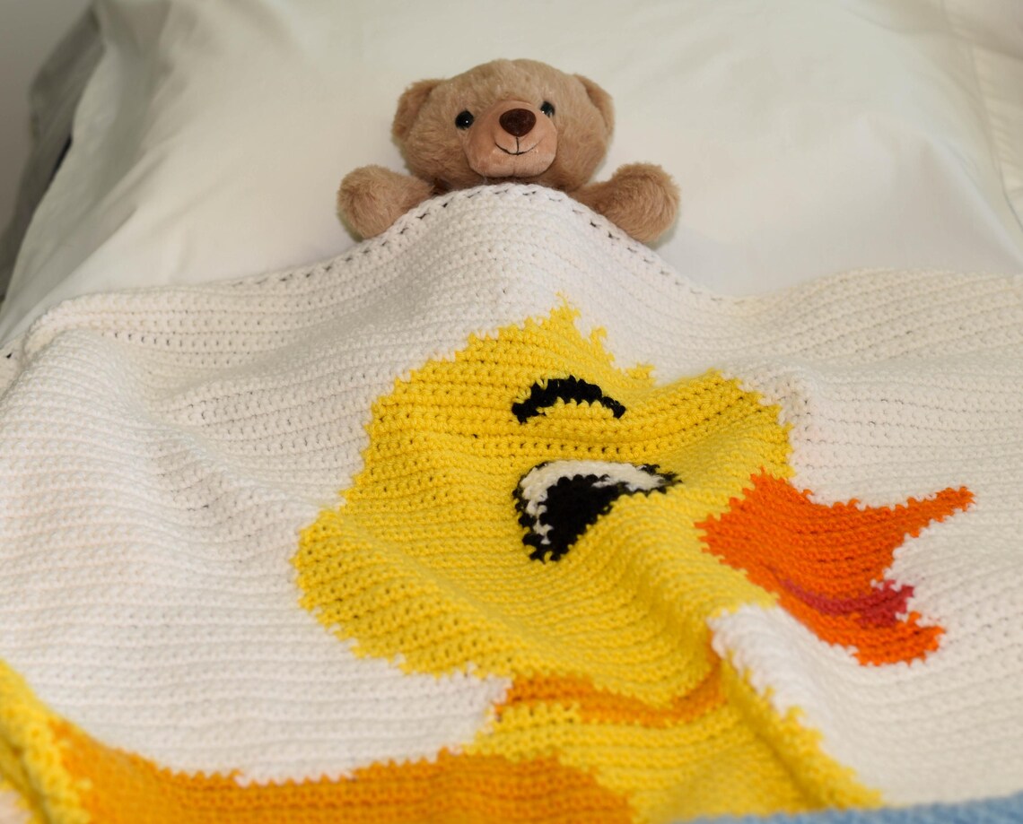 Darling Duck Crochet Baby Blanket Pattern - Etsy