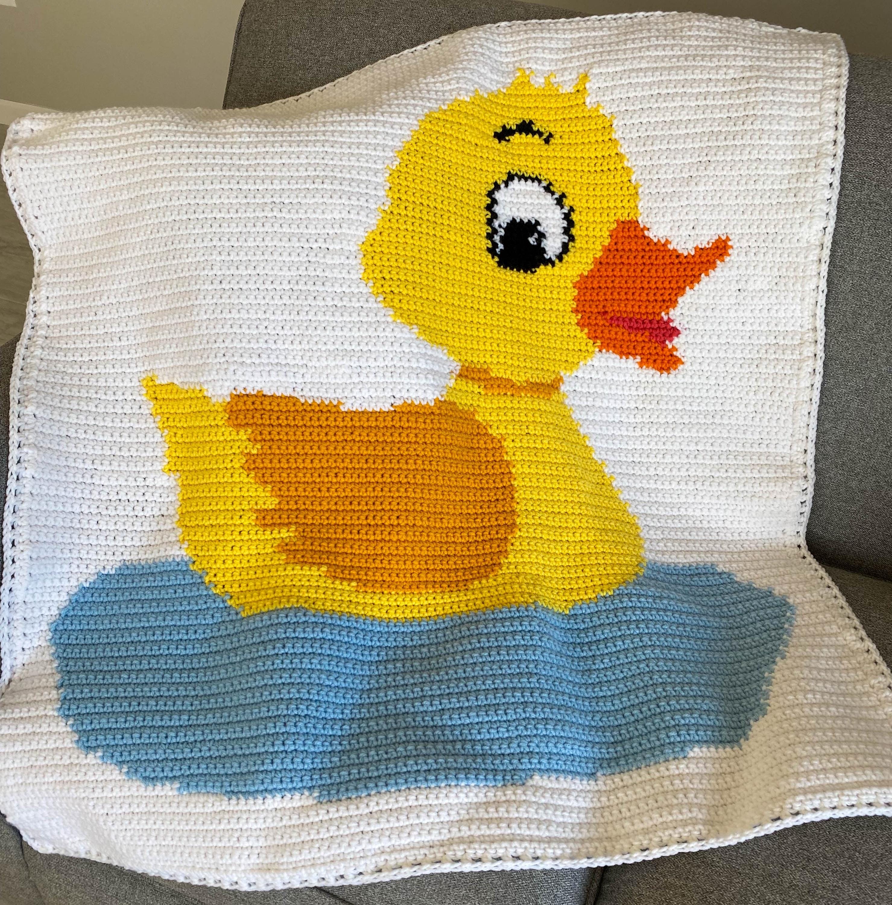 Darling Duck Crochet Baby Blanket Pattern - Etsy
