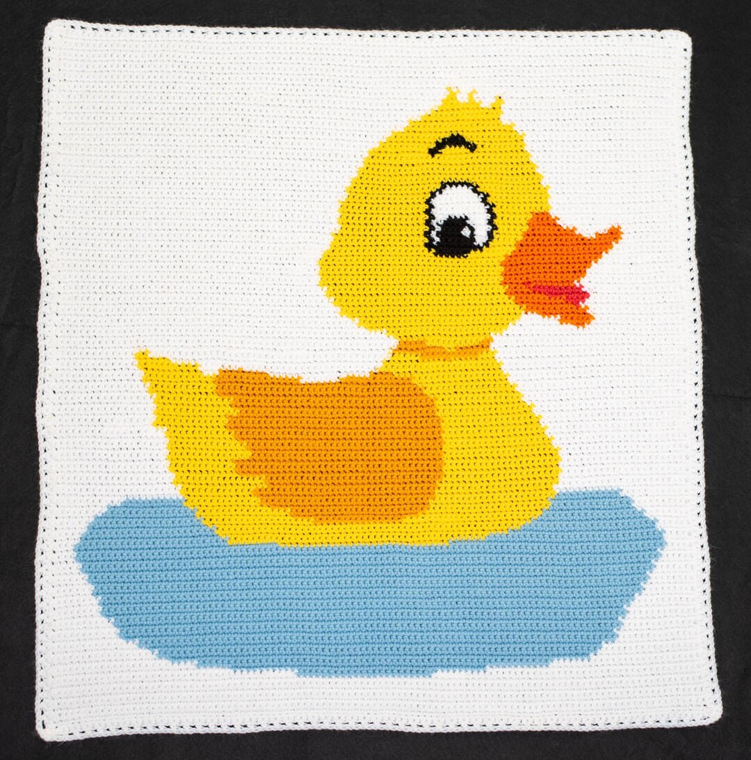 Darling Duck Crochet Baby Blanket Pattern - Etsy