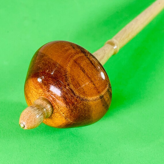 Tibetan Support Spindle-african Mahogany | Etsy