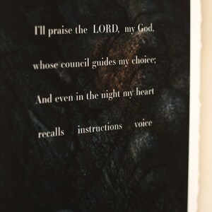 A5 Psalm 16 Print, Bible Verse Print, Scripture Print, Wall Art ...