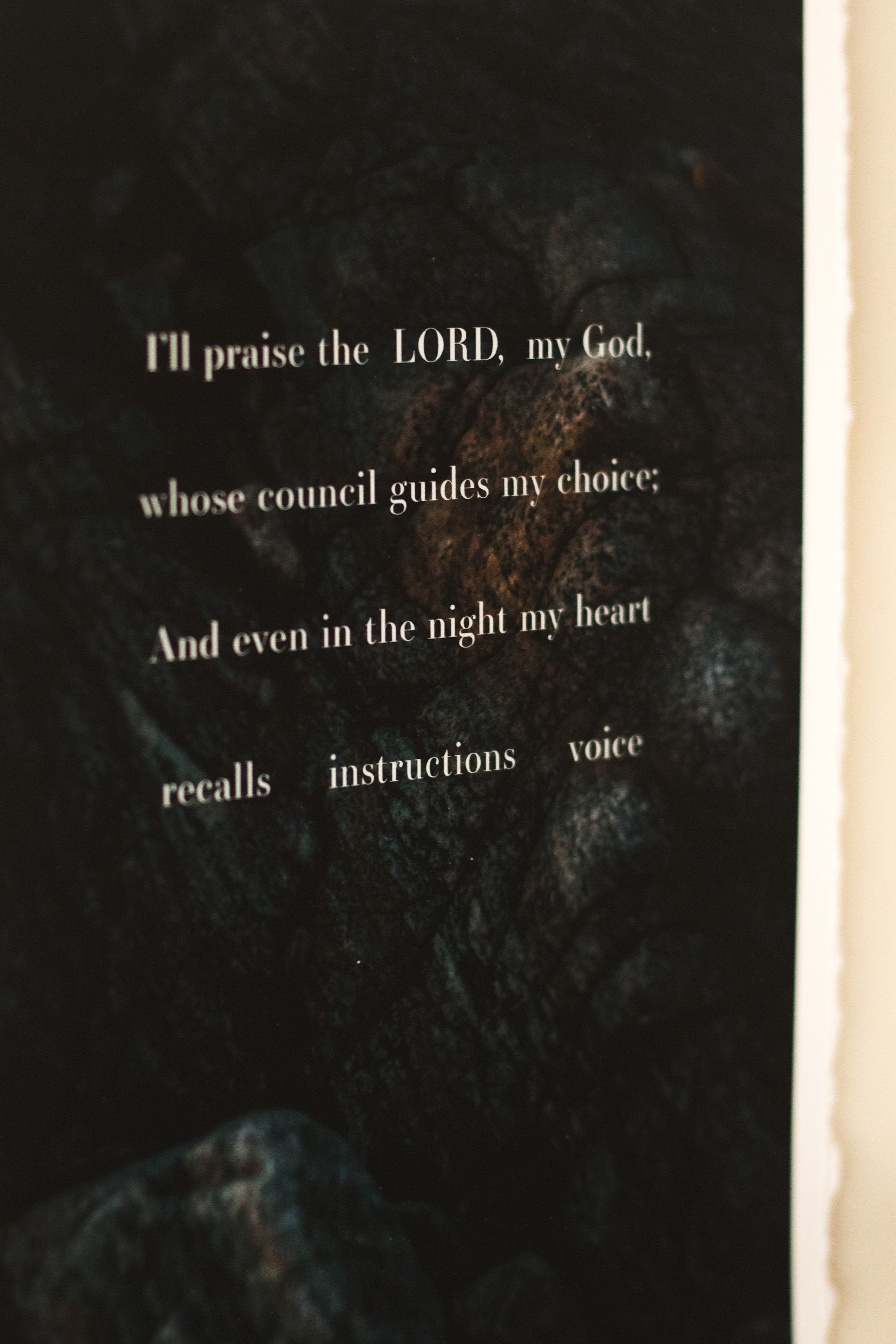 A5 Psalm 16 Print, Bible Verse Print, Scripture Print, Wall Art ...