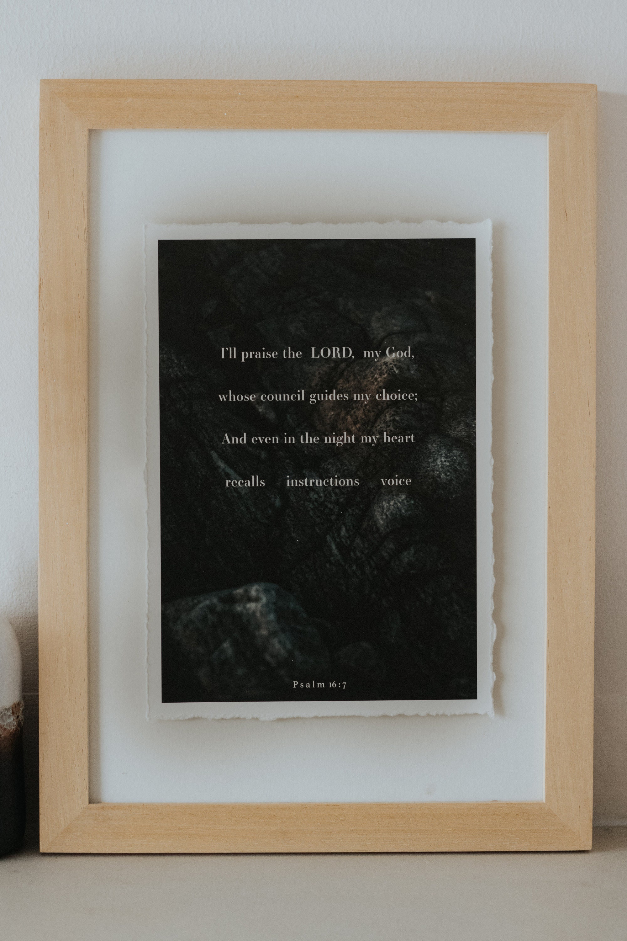 A5 Psalm 16 Print, Bible Verse Print, Scripture Print, Wall Art ...