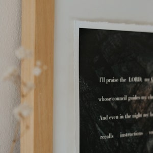 A5 Psalm 16 Print, Bible Verse Print, Scripture Print, Wall Art ...