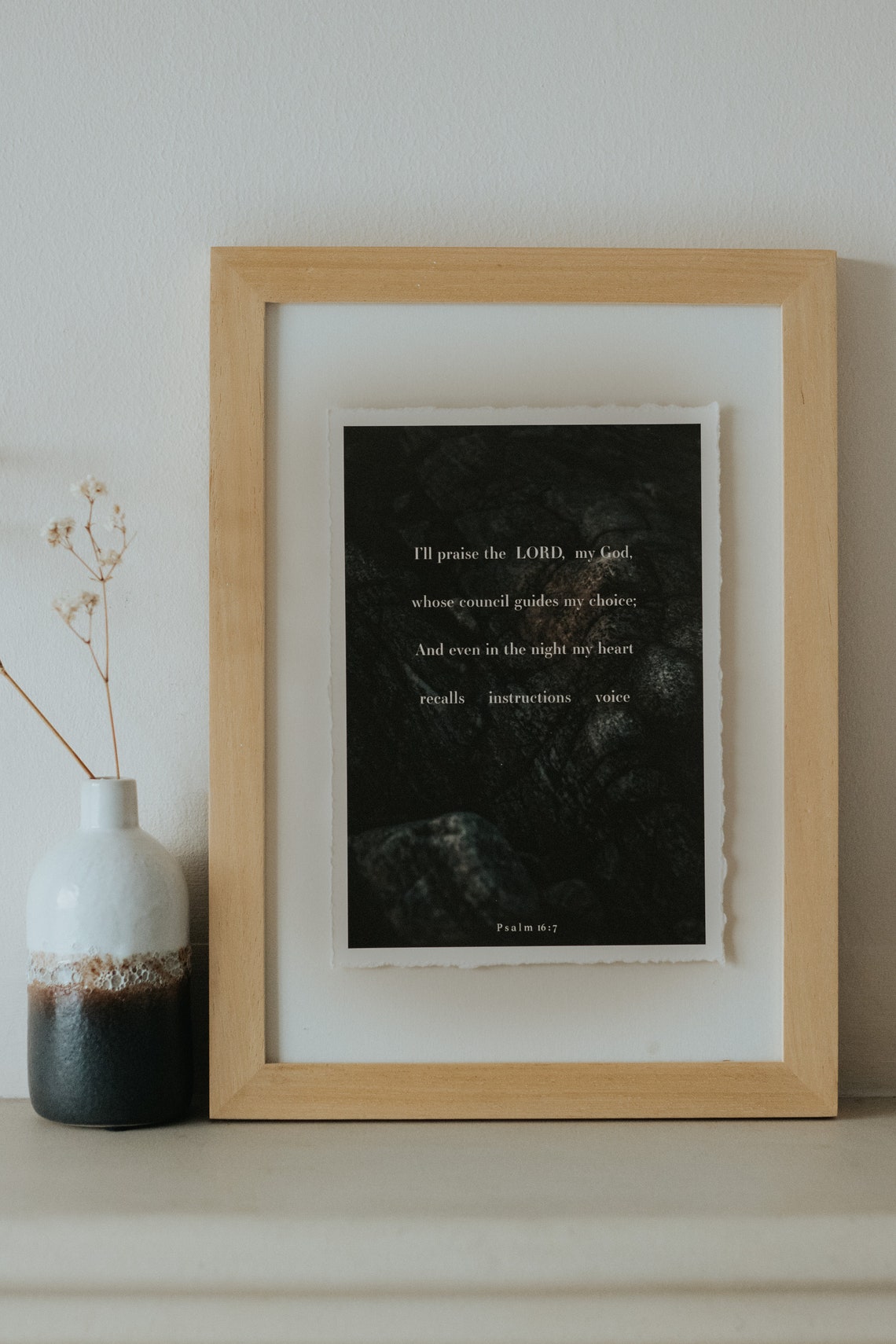 A5 Psalm 16 Print, Bible Verse Print, Scripture Print, Wall Art ...