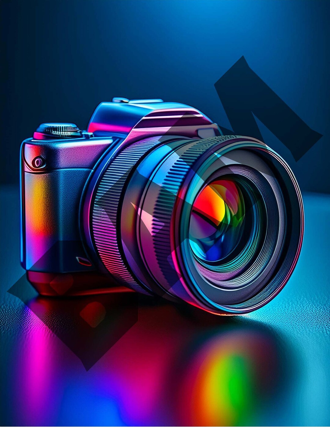 Abstract Rainbow Camera Photography Digital Journal Planner Any Date Year Long - Etsy