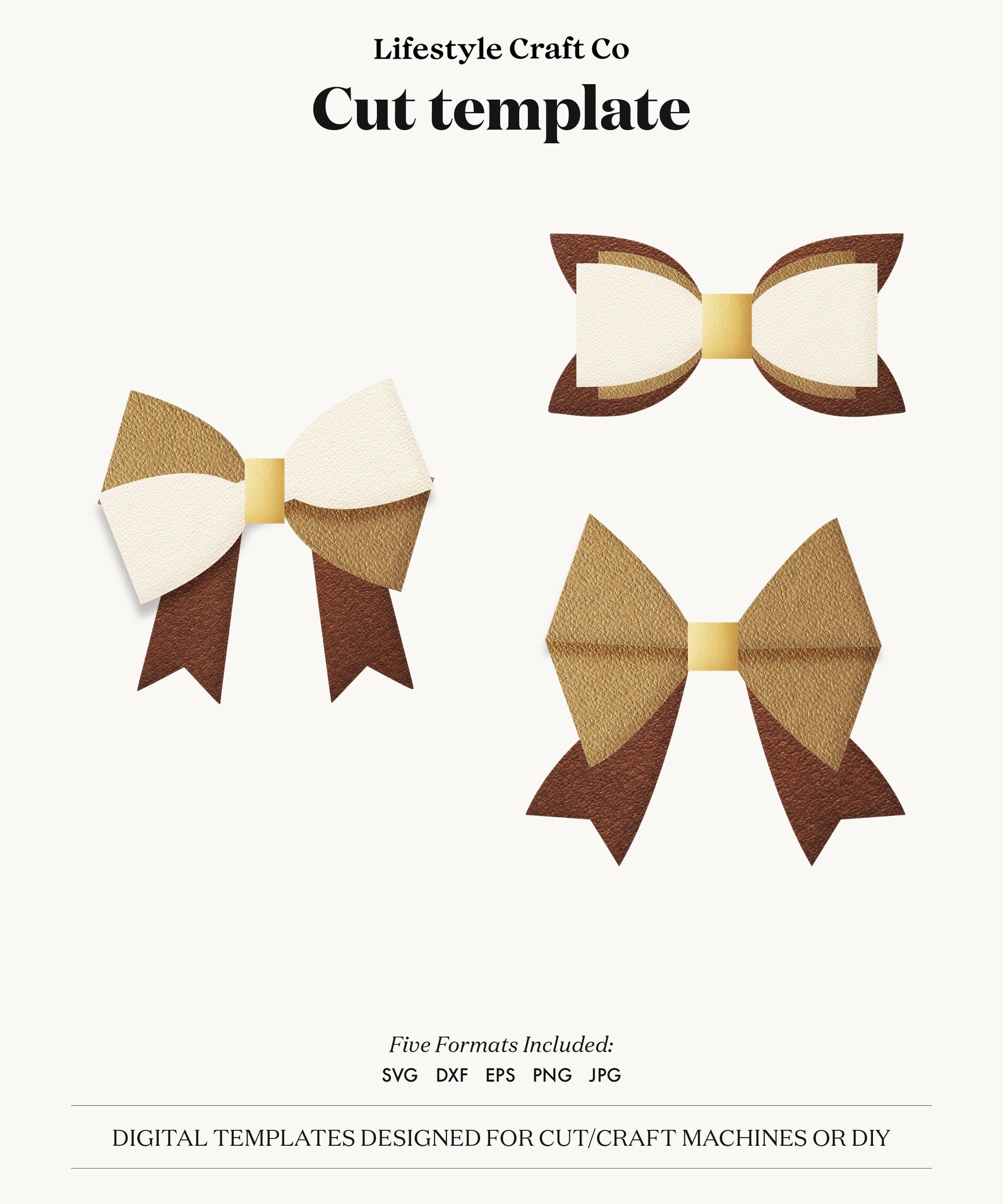 Paquete de arco SVG plantilla de arco de pelo colección de | Etsy