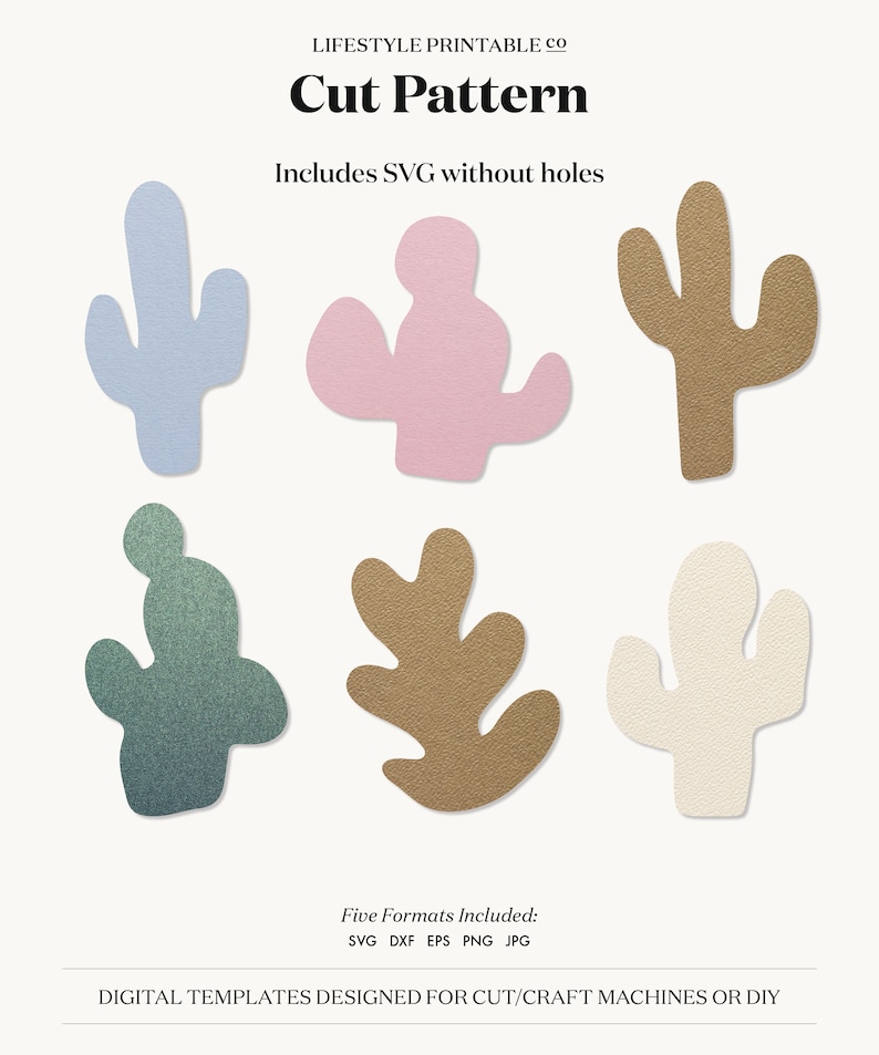 Earrings SVG | Cactus Earrings Template SVG, Plant Earring Template ...