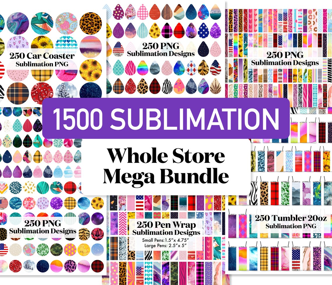 WHOLE STORE Sublimation PNG Designs Bundle Sublimation - Etsy