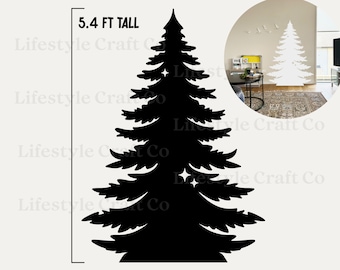 7ft Christmas Tree Template When Made. Printable Trace and Cut ...