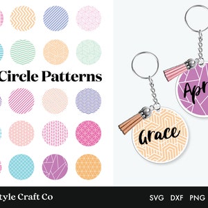 Keyring Patterns Svg, Circle Patterns Svg, Round Pattern Svg, Keychain ...