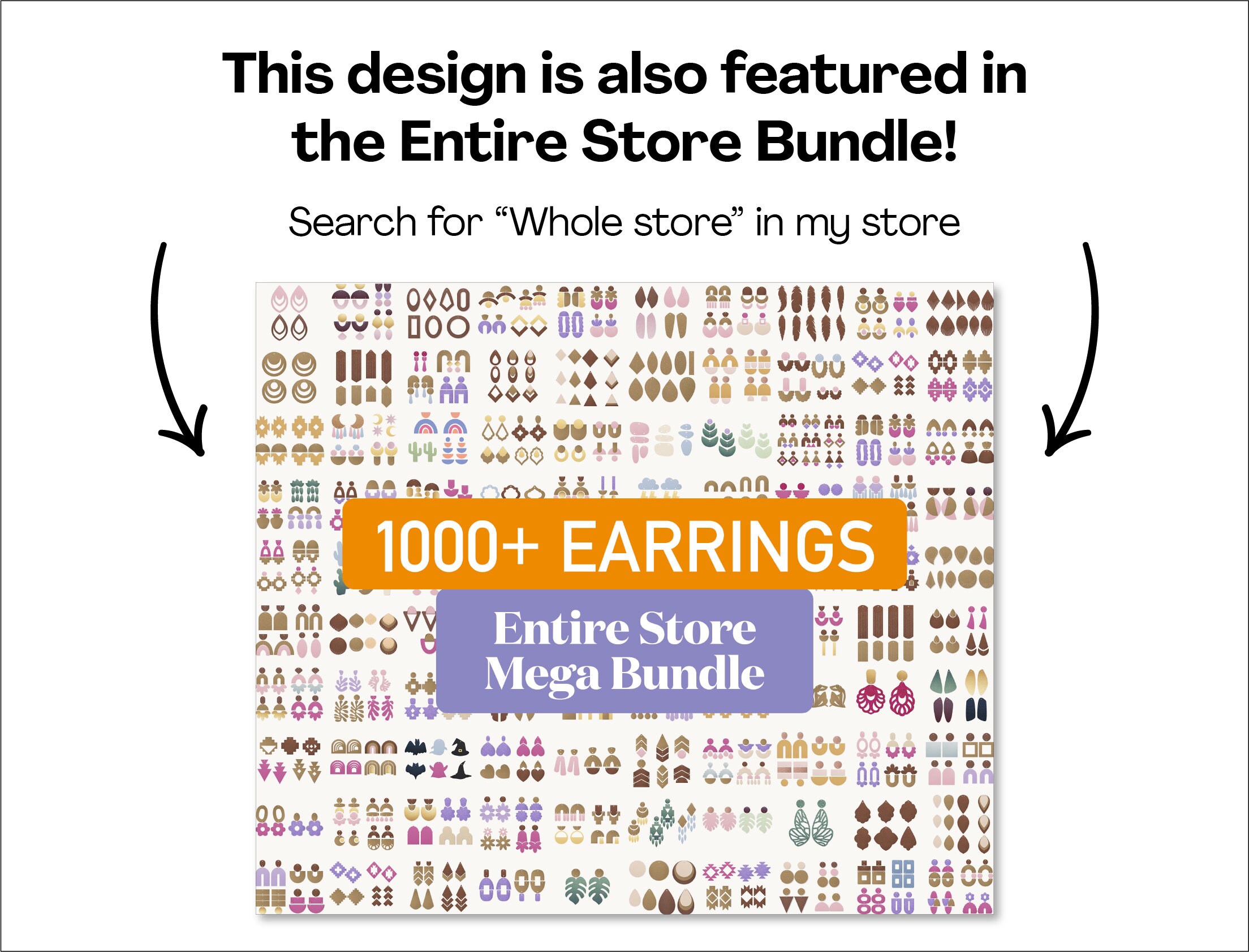 Earrings SVG | Joined Earrings Template SVG, Clay Stack Earrings ...