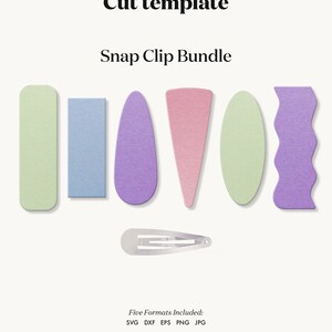 Snap Clip SVG, Clippie Cover Template, Hair Clip Svg Files for Cricut ...