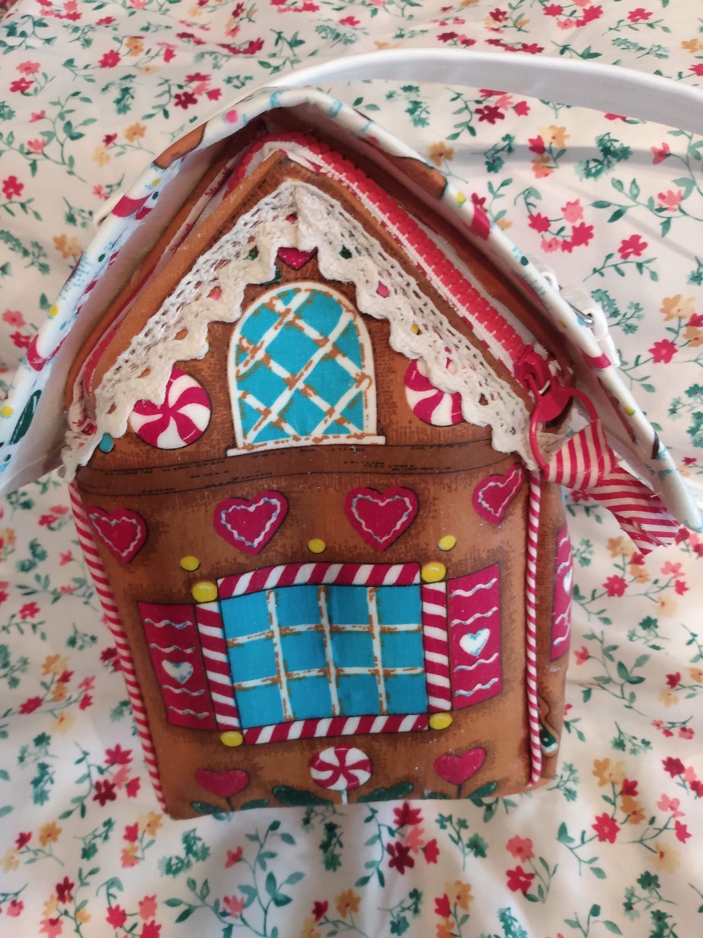 Handmade Gingerbread Handbag Purse Vintage Fabric - Etsy
