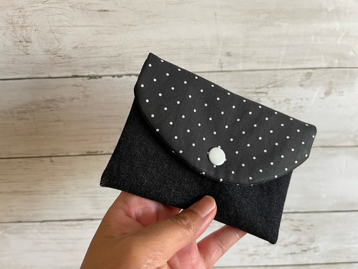 Coin Purse, Small Wallet, Fabric Wallet, Money Pouch, Snap Button Pouch ...