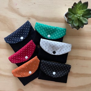 Coin Purse, Small Wallet, Fabric Wallet, Money Pouch, Snap Button Pouch ...