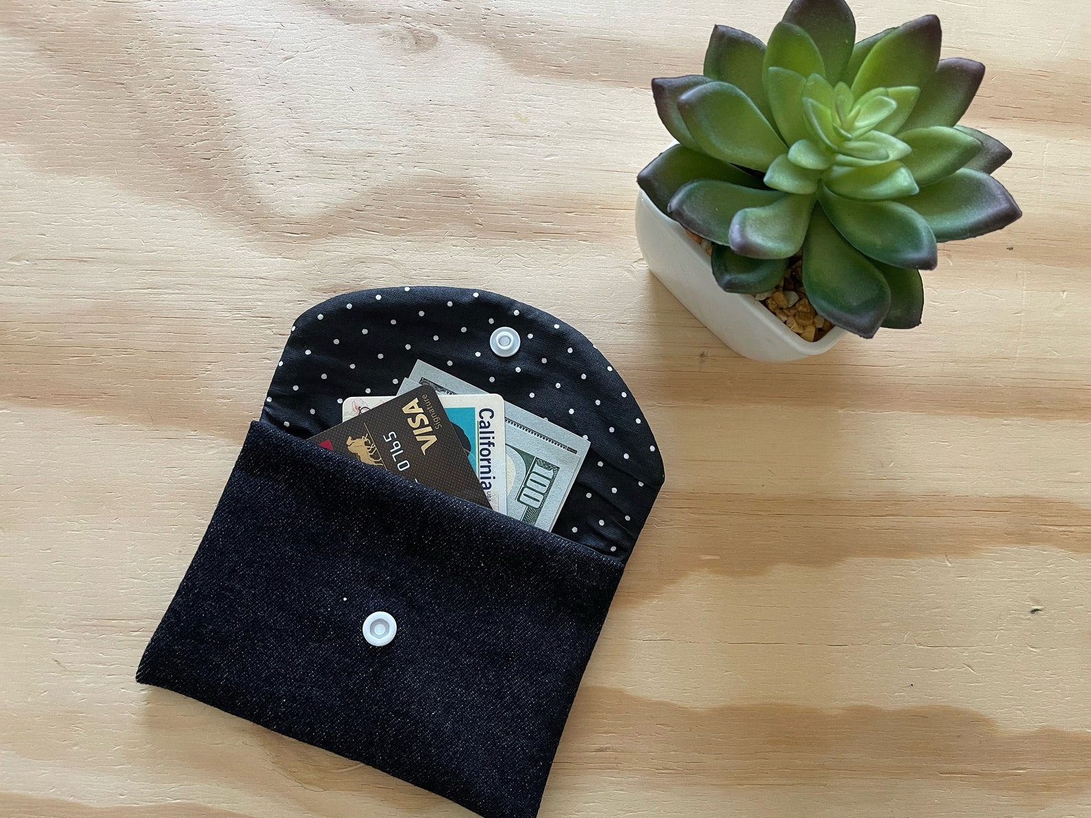 Coin Purse, Small Wallet, Fabric Wallet, Money Pouch, Snap Button Pouch ...