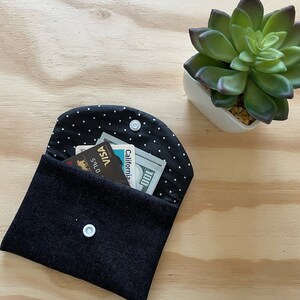 Coin Purse, Small Wallet, Fabric Wallet, Money Pouch, Snap Button Pouch ...