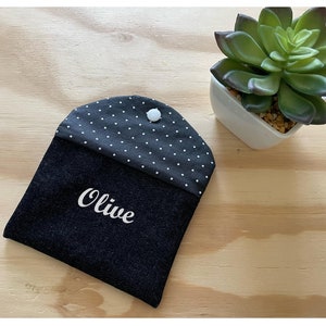 Coin Purse, Small Wallet, Fabric Wallet, Money Pouch, Snap Button Pouch ...