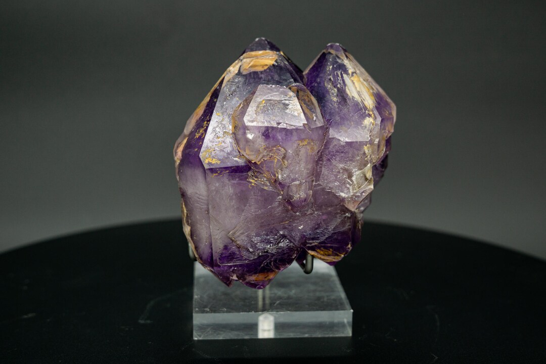 Large Skeletal Amethyst Elesitial Double Terminated Scepter With ...