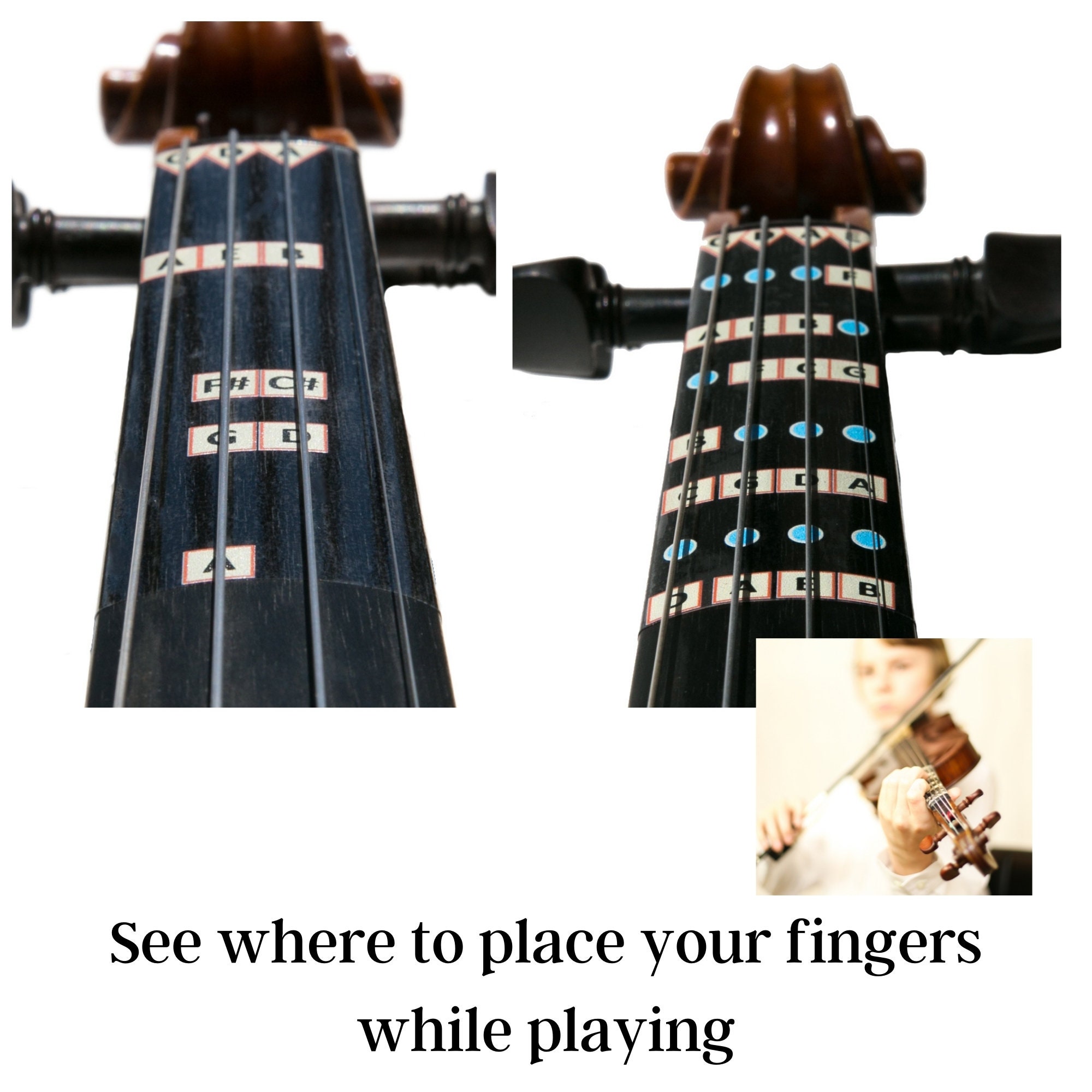 Violin Finger Sticker