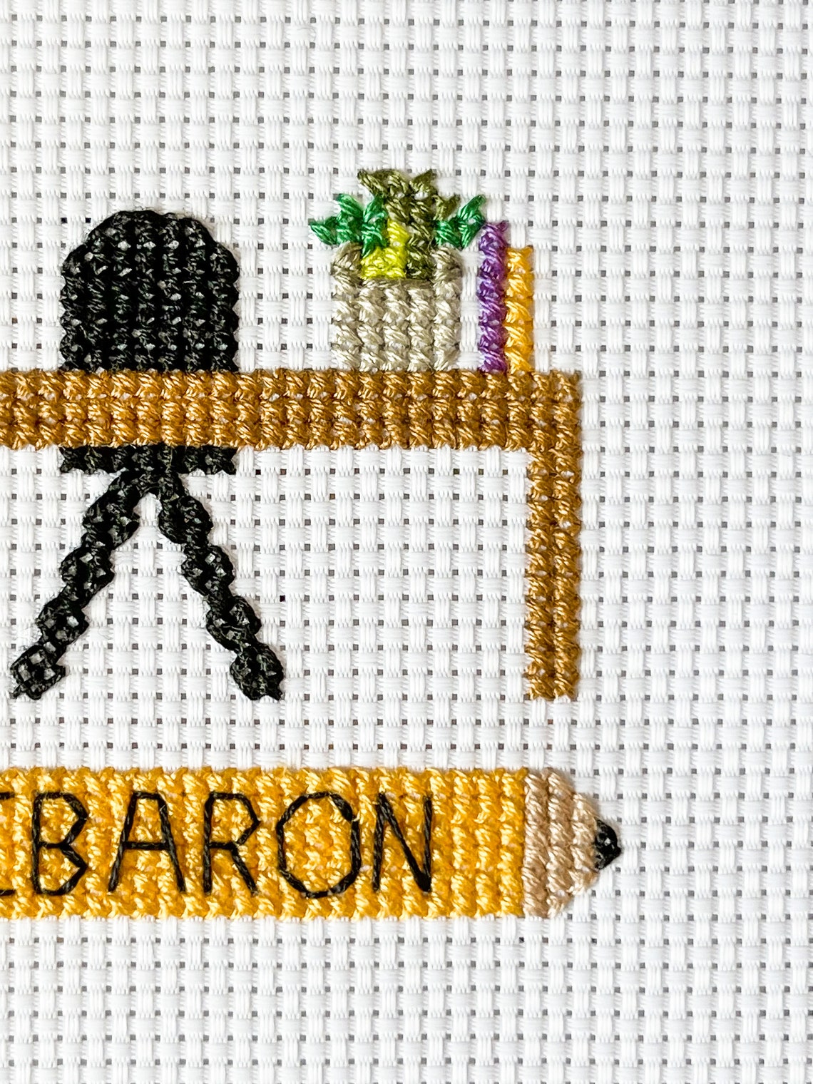 Teacher Cross Stitch Portrait - Etsy