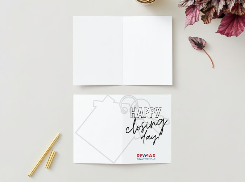 HAPPY CLOSING DAY Cards - Editable in Canva - Add Your Own Logo and ...