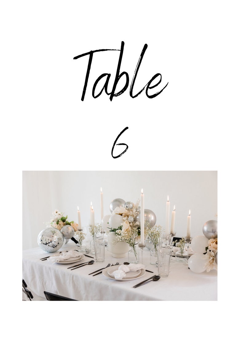 Printable Table Numbers - Etsy