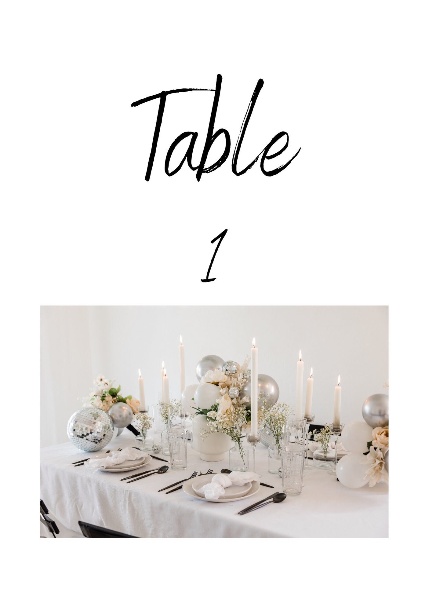 Printable Table Numbers - Etsy