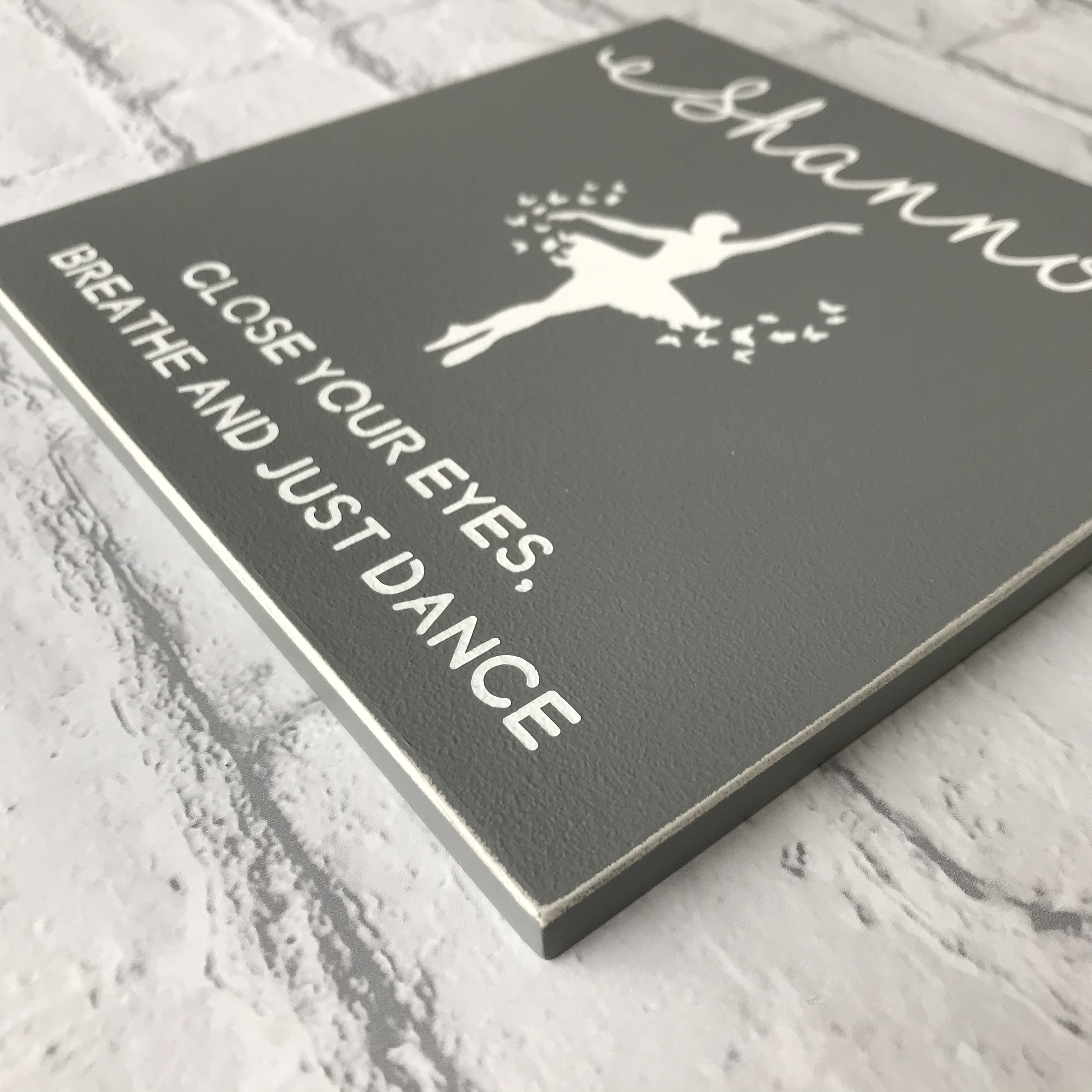 Personalised Ballet Dancer Sign/Plaque Hand Painted Wooden | Etsy