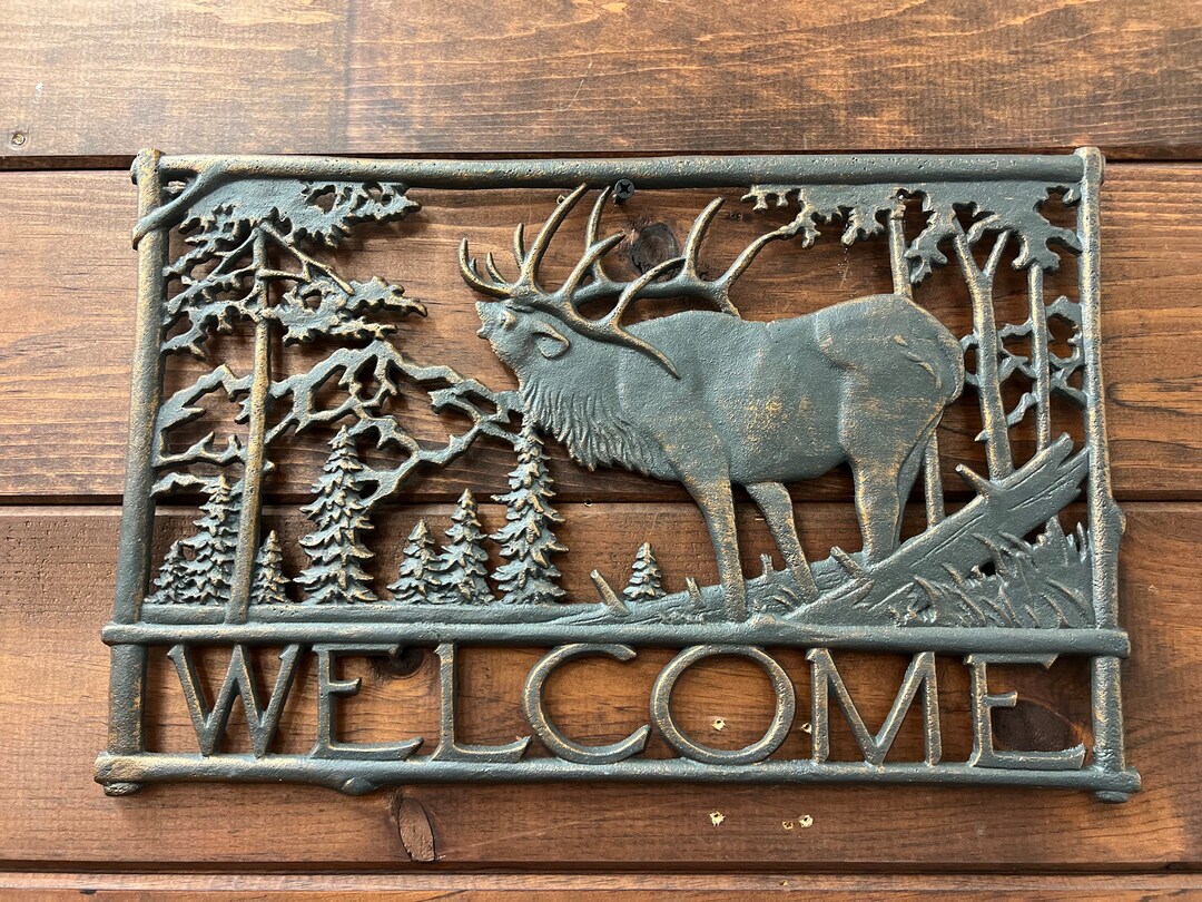 Elk Welcome Sign - Etsy