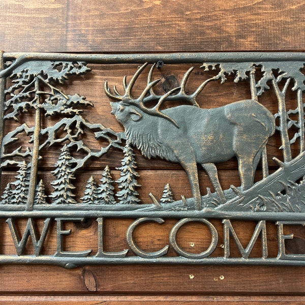 Elk Welcome Sign - Etsy