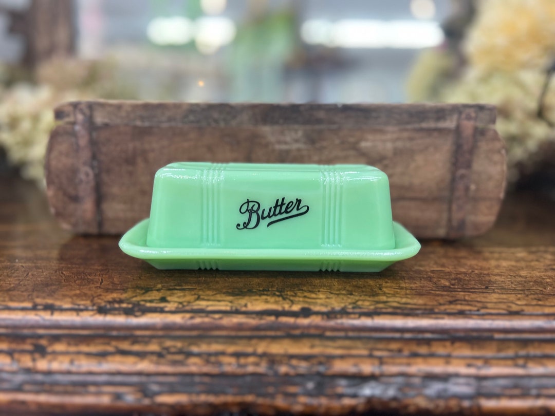 Jadeite Butter Dish - Etsy
