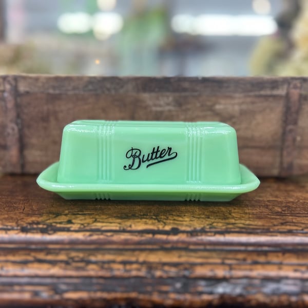 Jadeite Butter Dish - Etsy