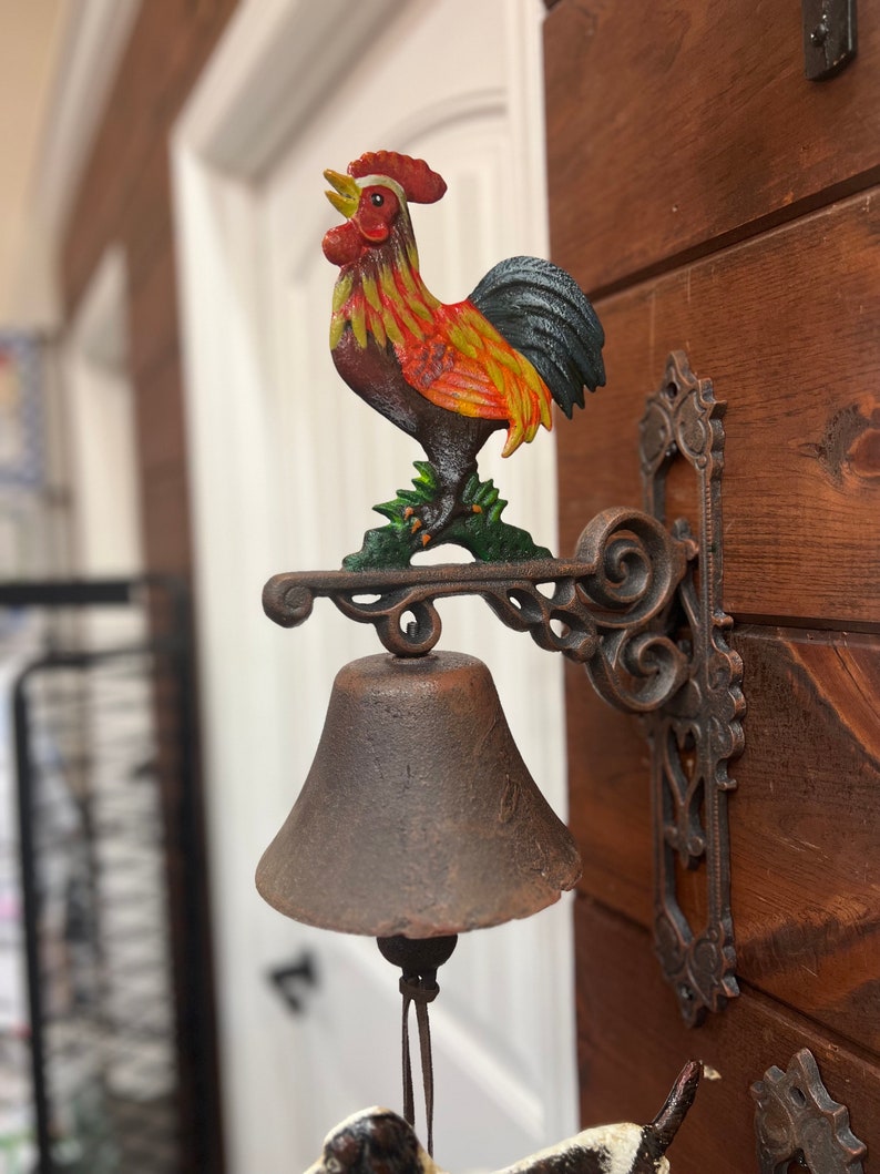 Cast Iron Rooster Bell - Etsy