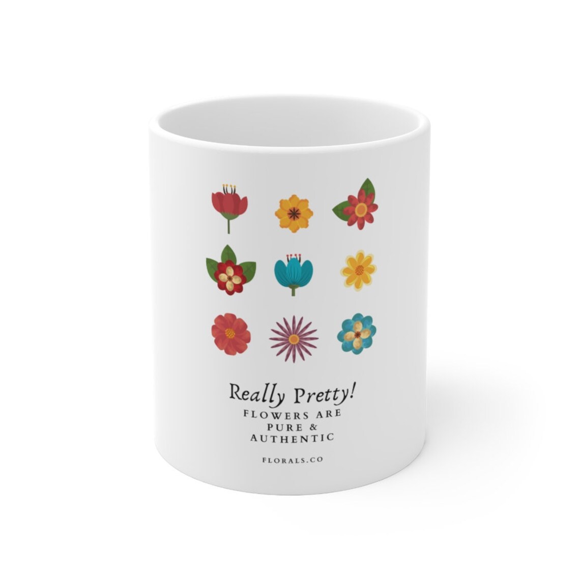 Really Pretty Floral Mug by Florals.co - Etsy