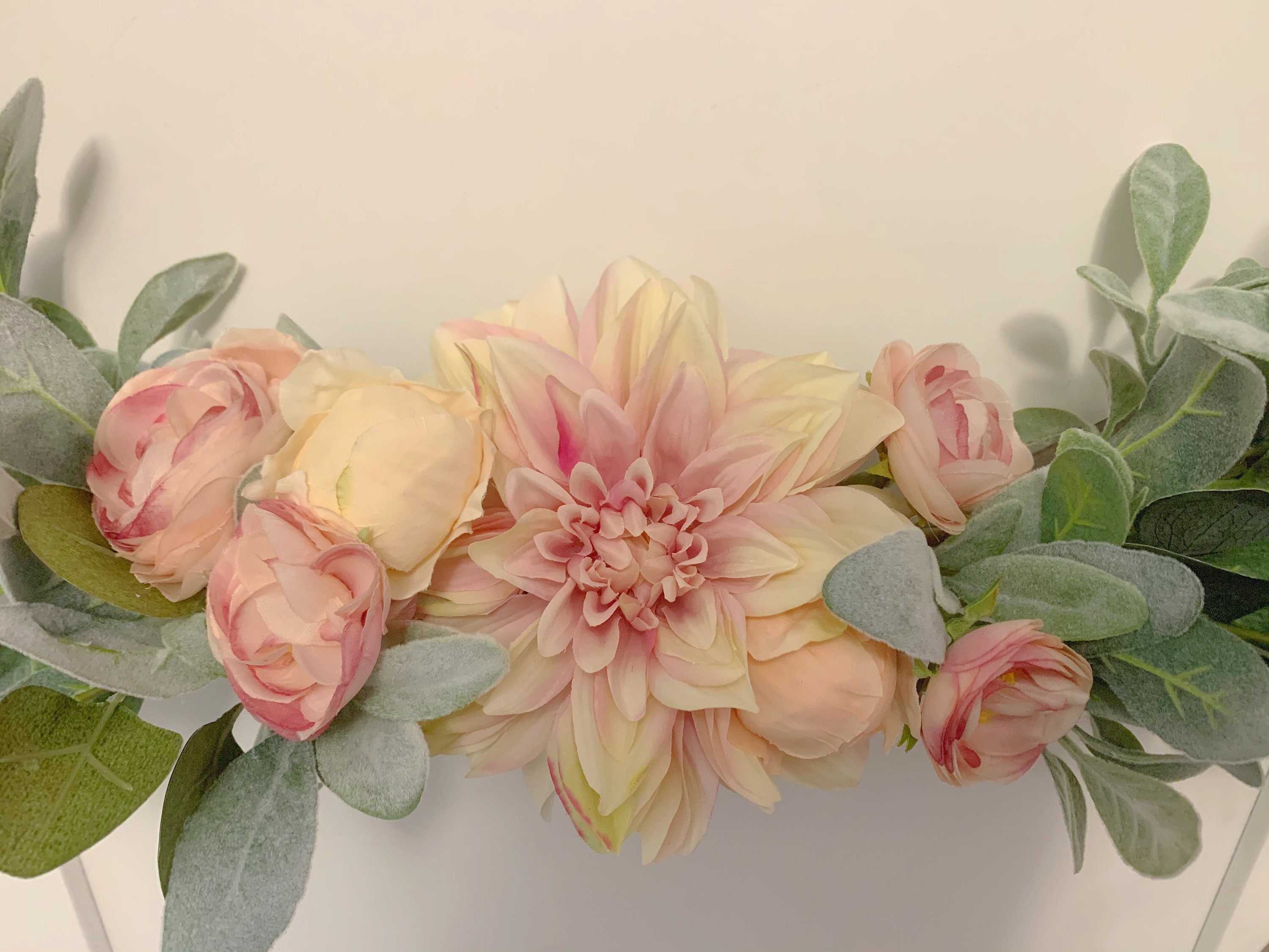 Pink Peony Hoop Wreath Wine Barrel Ring Wreath Whiskey | Etsy