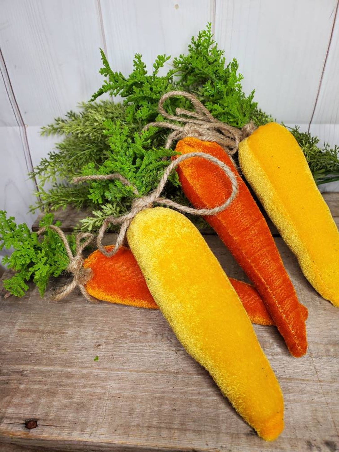 Velvet Carrots Carrot Sets Spring Decor Easter Decor Bowl - Etsy