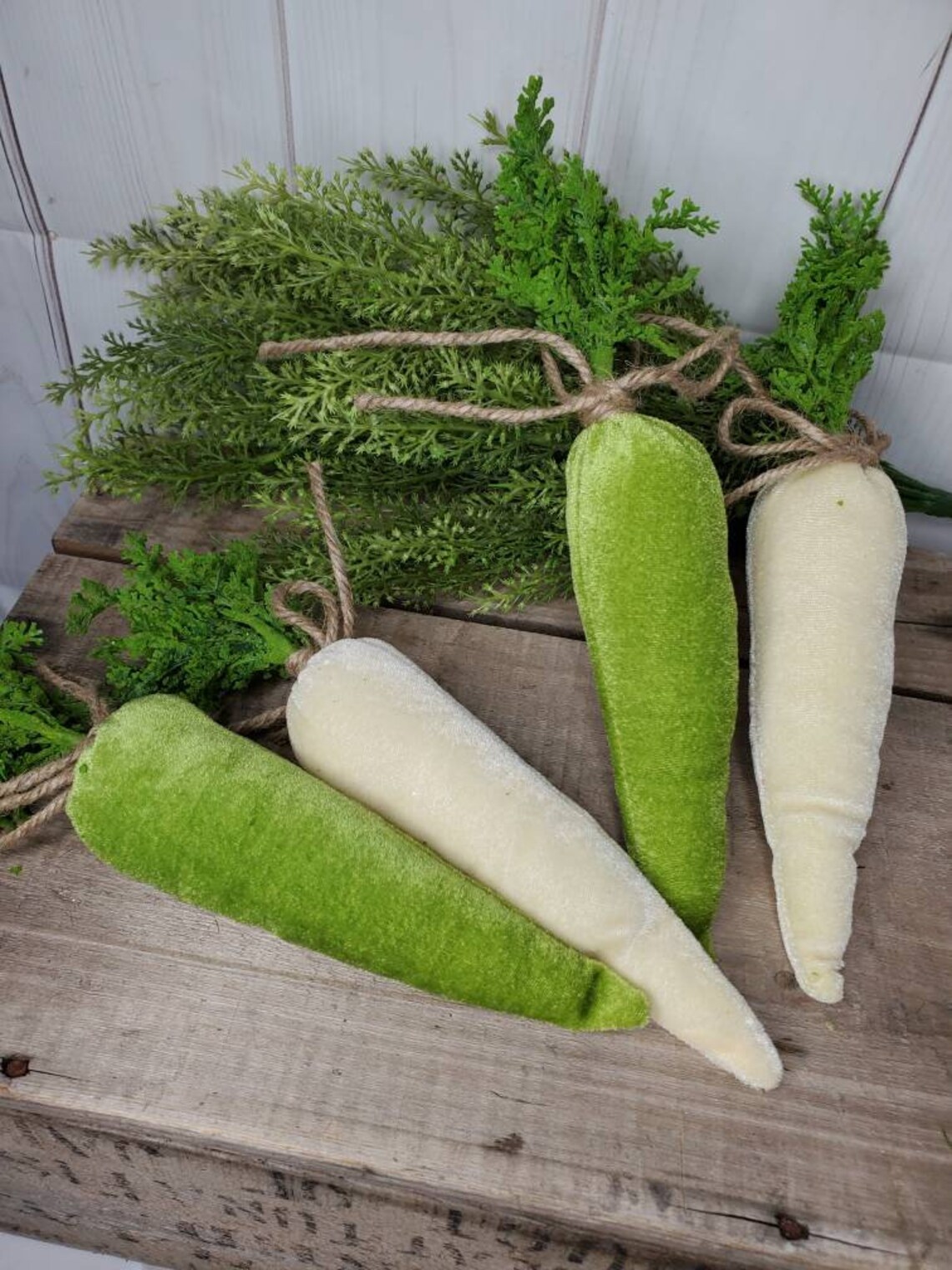 Velvet Carrots Carrot Sets Spring Decor Easter Decor Bowl | Etsy