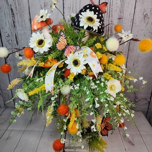 Spring Candlestick Centerpiece, Butterfly Spring Decor, Housewarming ...